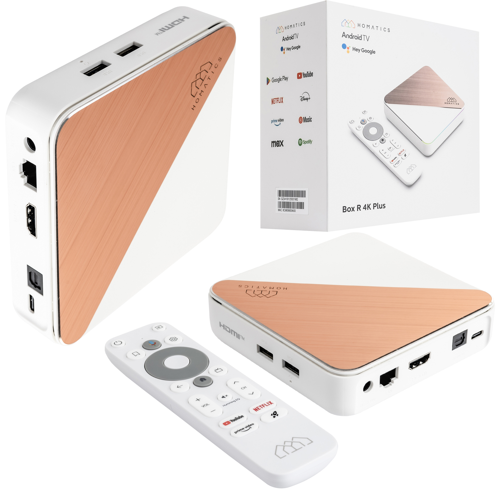 Android SMART TV Homatics BOX R Plus 4K z Android 11, WiFi 6