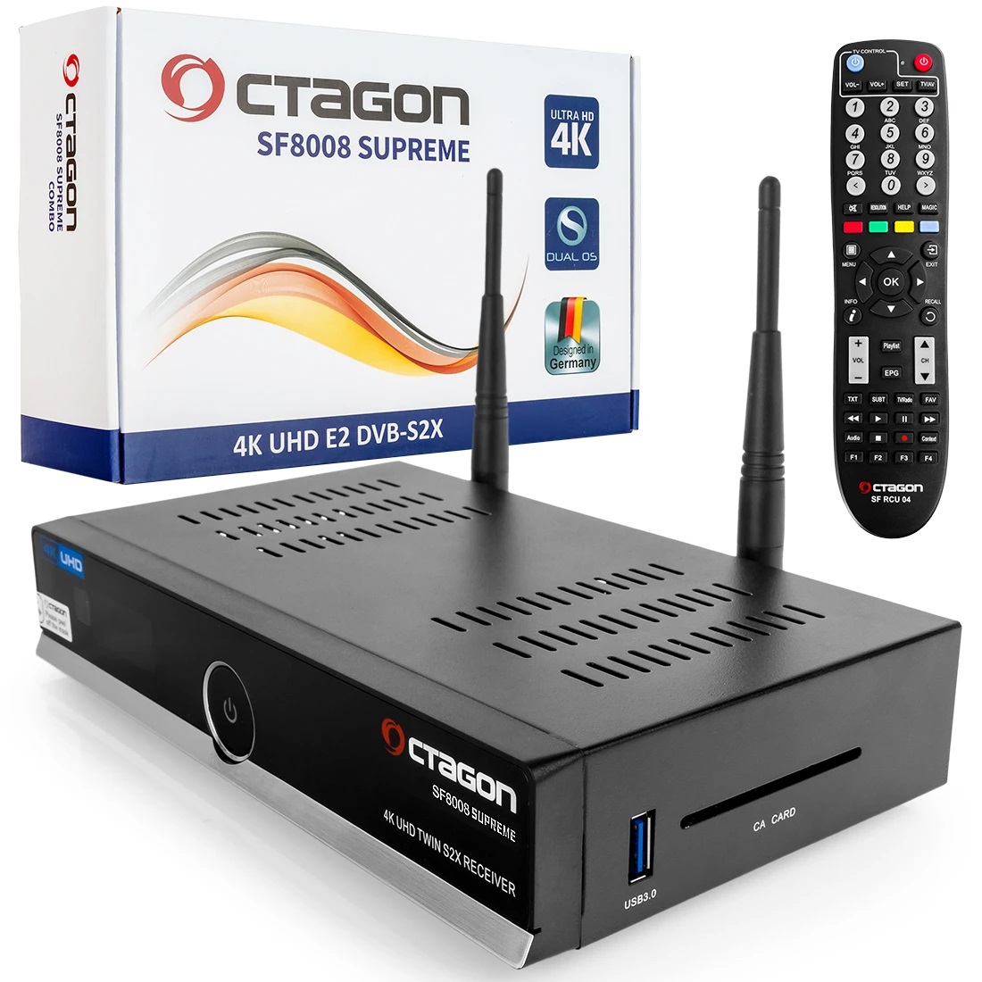 Octagon SF8008 SUPREME TWIN – Dual OS, WiFi 1200Mbps, M.2 SSD
