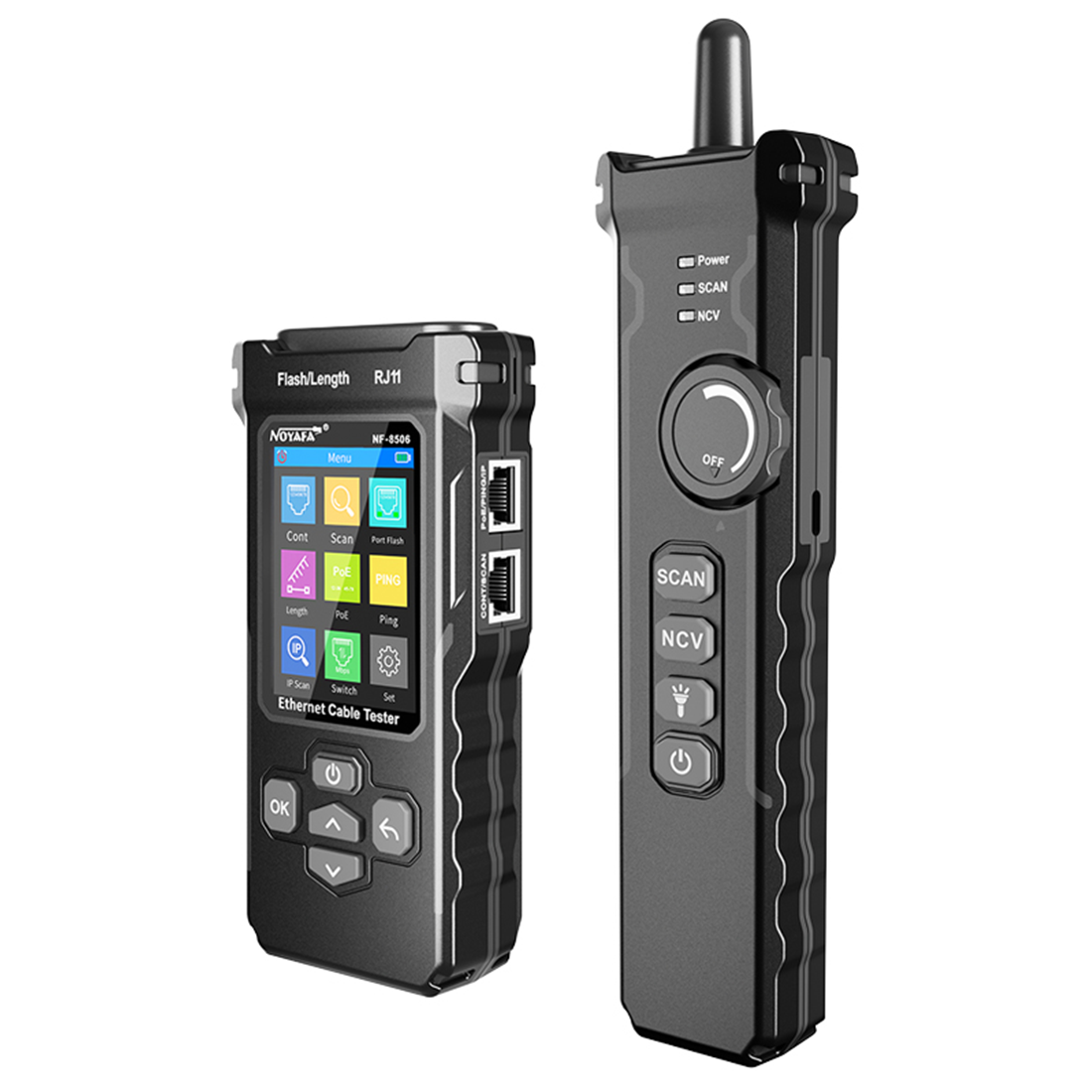 Tester kabli NOYAFA NF-8506: PING, skan IP, lokalizator przewodów