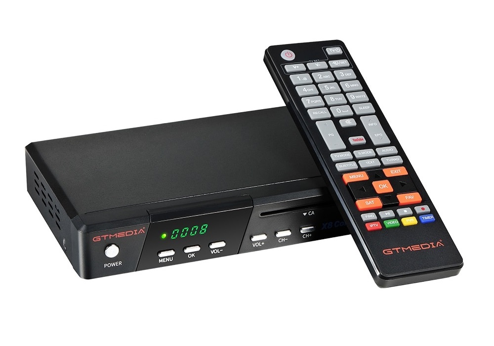 GTMedia Freesat X8 COMBO – Dekoder DVB-S2/S2X/T2/C z CCCam/NEWCAMD